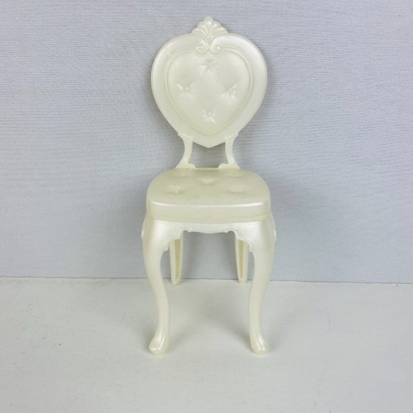 Mattel | Toys | Mattel 204 White Heart Shape High Back Puckered Quilted ...
